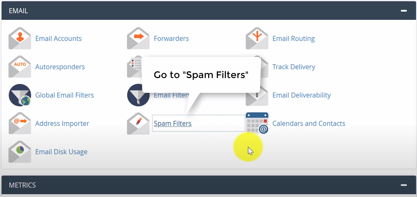 How to configure Spam Filter in cPanel
